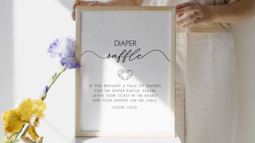 Diaper Raffle Baby Showers: Free Printables + Ideas - The Baby Bump Diaries
